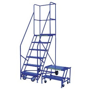 72" 8-STEP WHEEL LADDER WITH RAILING AND PLATFORM – Groupe JSV