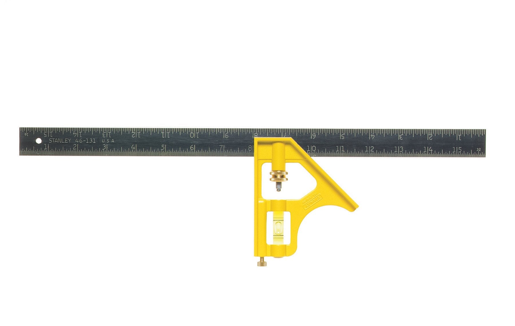 16" COMBINATION SQUARE WITH IMPERIAL YELLOW METAL HANDLE – Groupe JSV