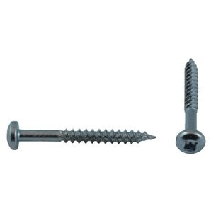 ROUND HEAD WOOD SCREW #10 X 2" ZINC (QUANTITY IN BOX, ROBERTSON BRAND ...